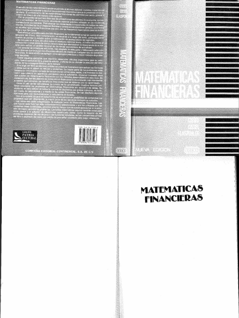 Matematica Financiera. Cissel, Cissel, Flaspohler. | PDF