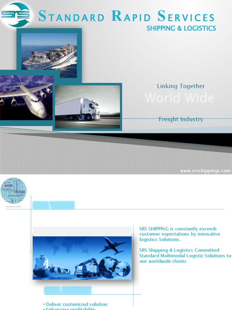 Srs Shipping Logistics | PDF | Logistics | Freight Transport