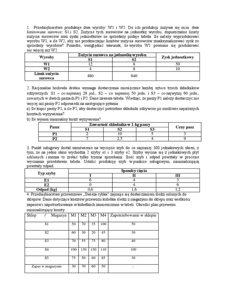 BO LOG Lab Liniowe | PDF