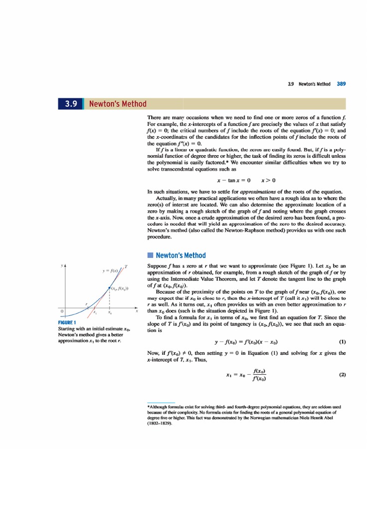 Newtons Method Pdf