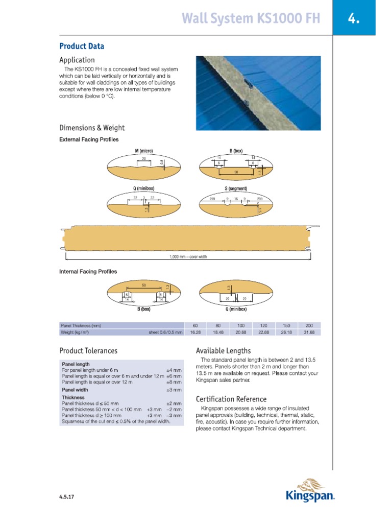 Fisa Tehnica KS 1000 FH CZ | PDF