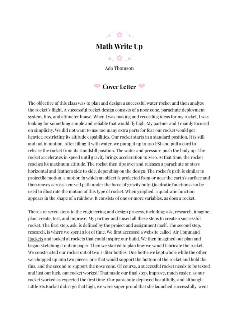 Water Rocket Design & Analysis | PDF | Rocket | Acceleration