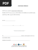Atestado Escolar Modelo | PDF