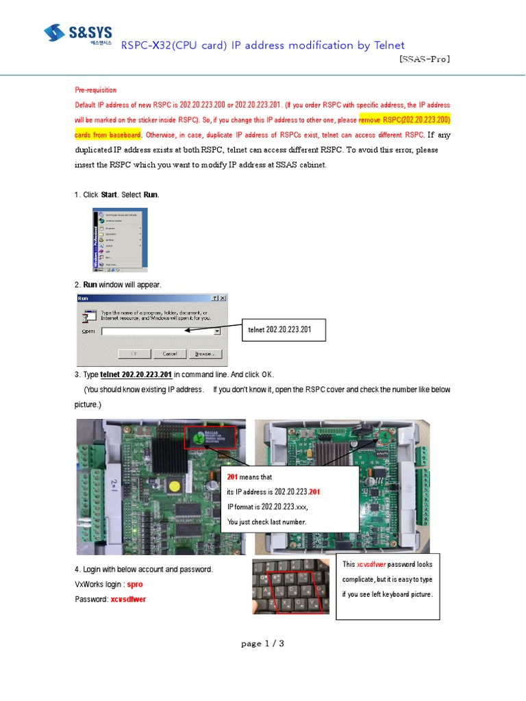 RSPC-X32 IP Address Change via Telnet | PDF | Computer Engineering ...