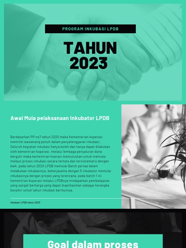 Program Inkubasi LPDB 2023 - Pa Bayu | PDF
