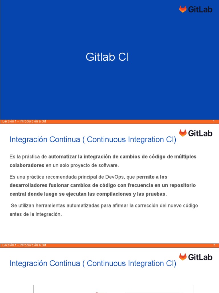 Gitlab CI | PDF | Ciencias de la Computación | Arquitectura de Computadores
