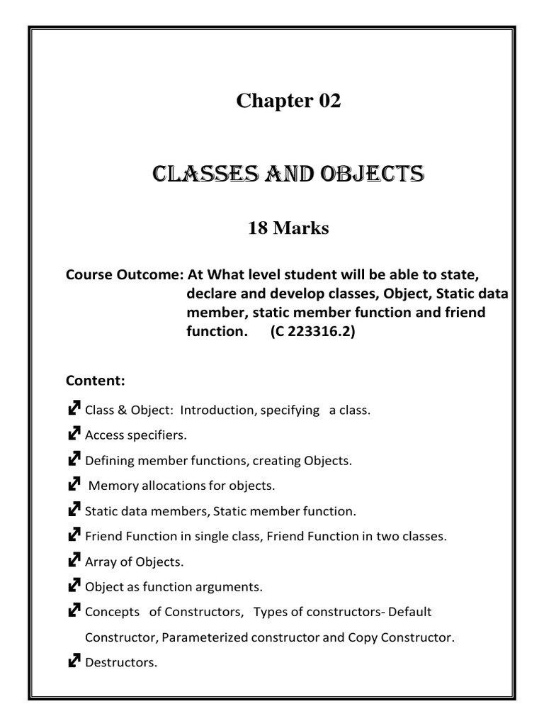 2.classes and Objects | Download Free PDF | Constructor (Object ... 2.classes and Objects | Download Free PDF | Constructor (Object ...