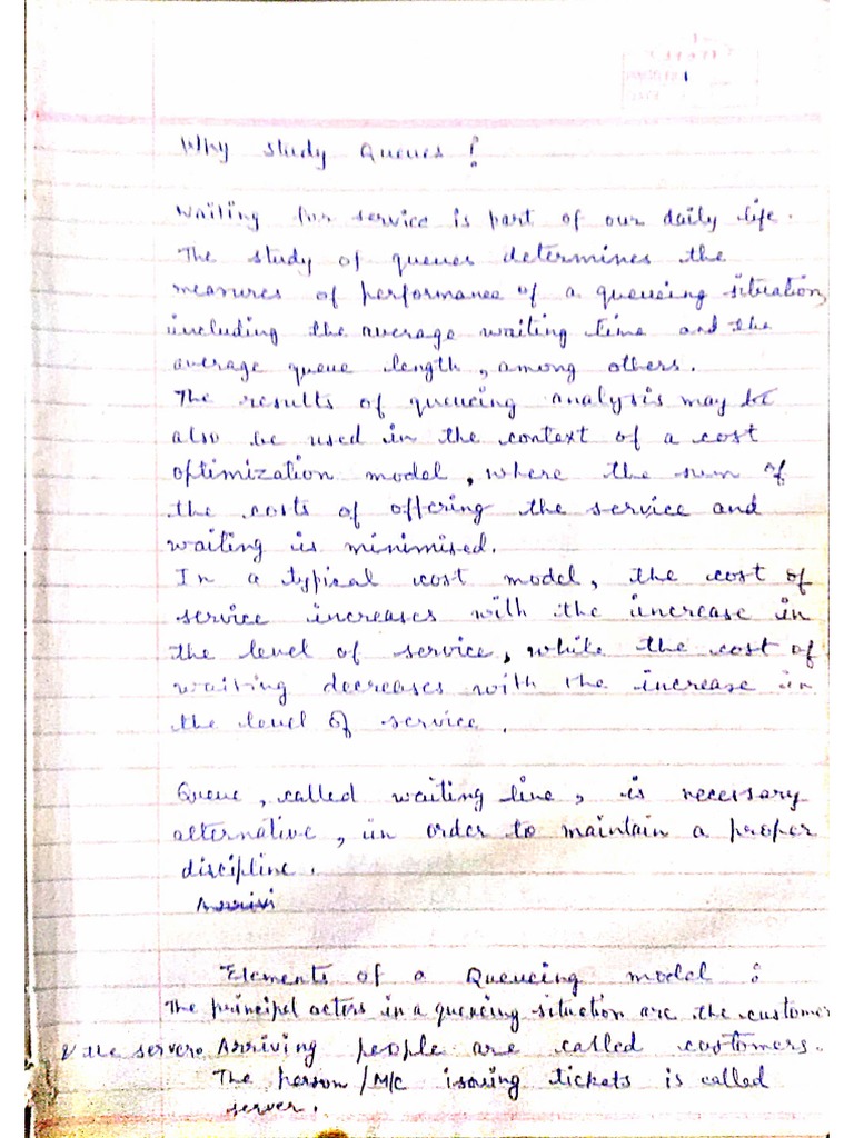 Queuing Theory | PDF