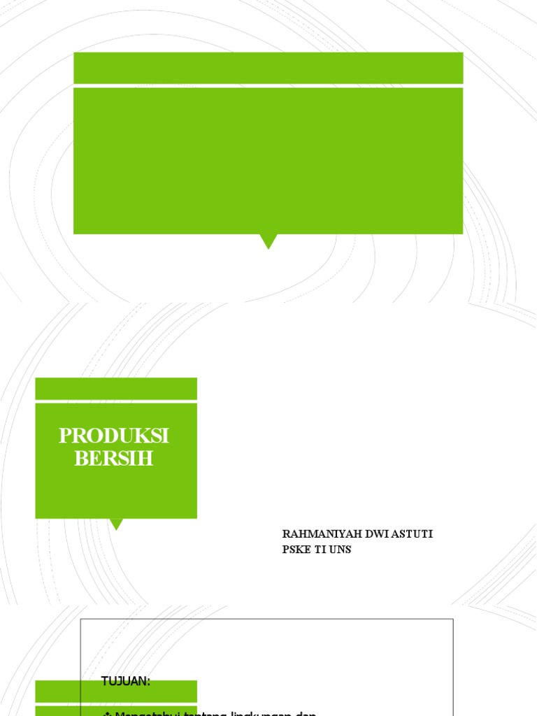 Materi Produksi Bersih | PDF