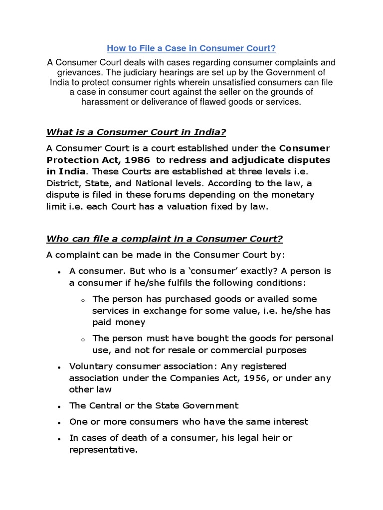 Consumer Complaint Process | PDF | Complaint | Affidavit