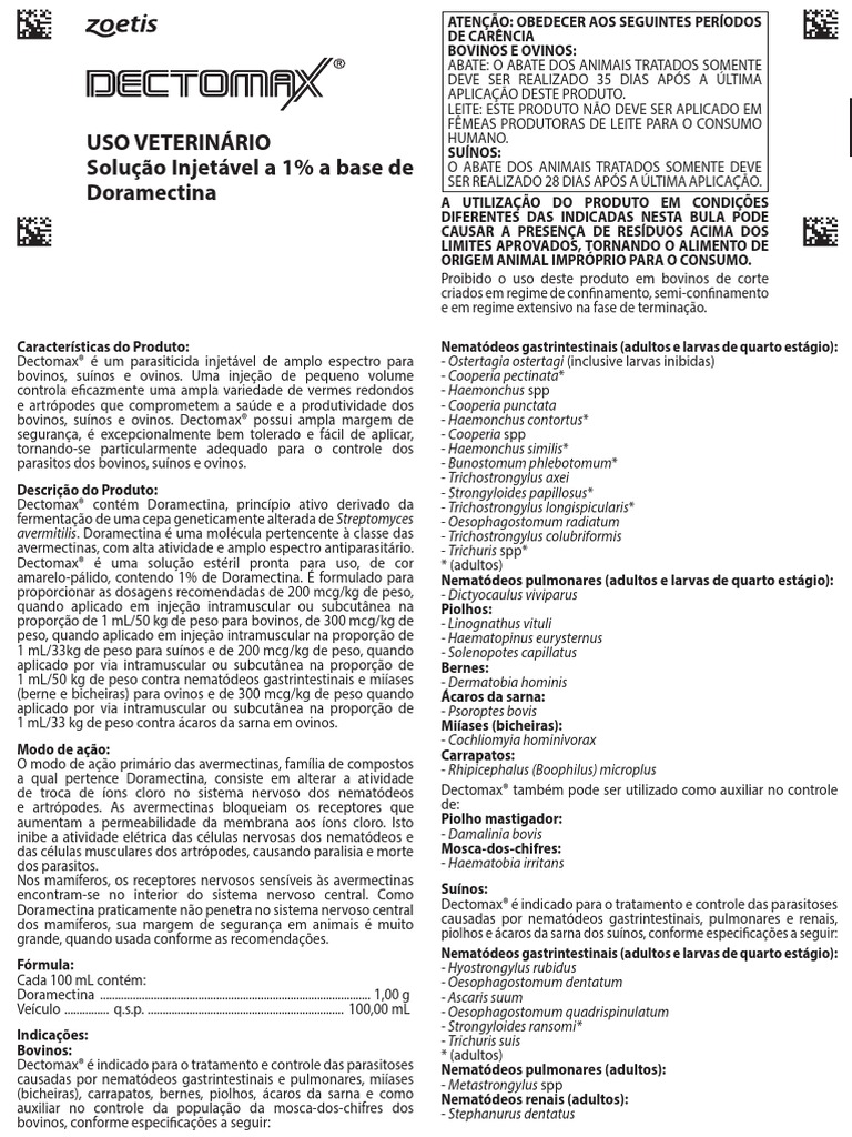Bula Dectomax | PDF | Leite
