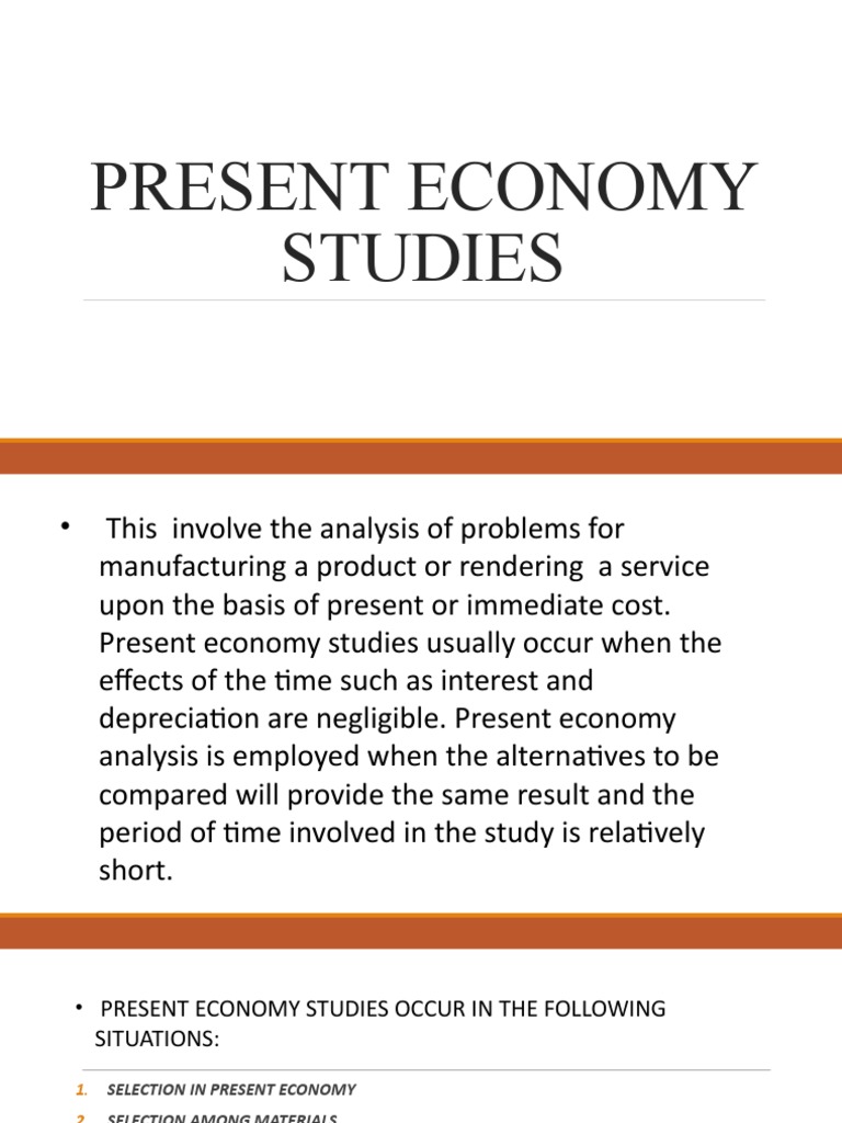 Present Economy Studies Explained | PDF