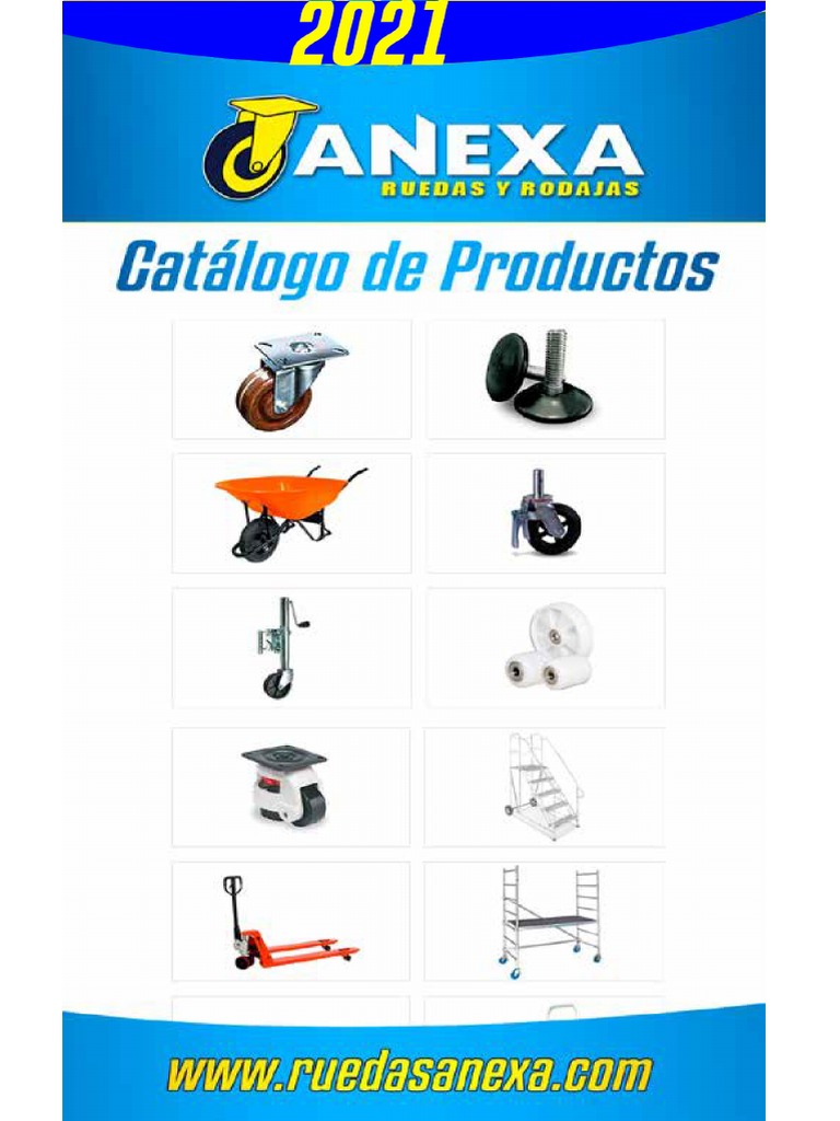 Catalogo Anexa Ruedas y Rodajas | PDF | Ciencias fisicas | Conjuntos de ...