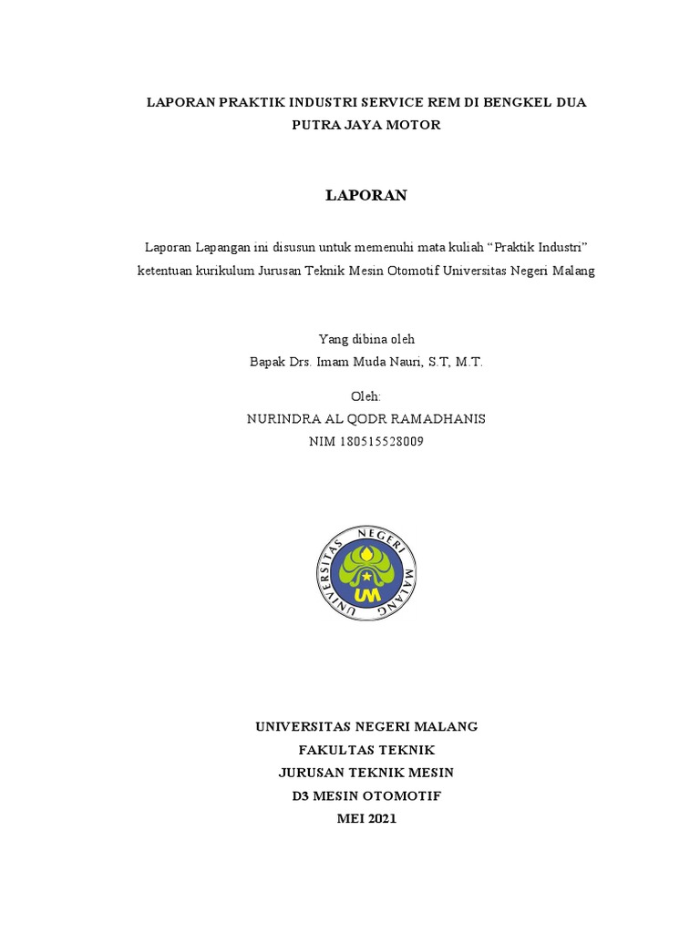 LAPORAN PI Iddo - Sitik | PDF