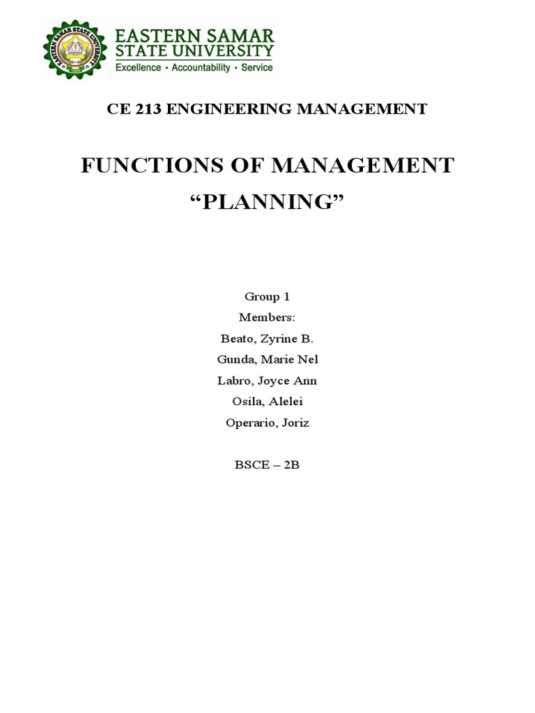 Group 1 Reporting Planning | PDF