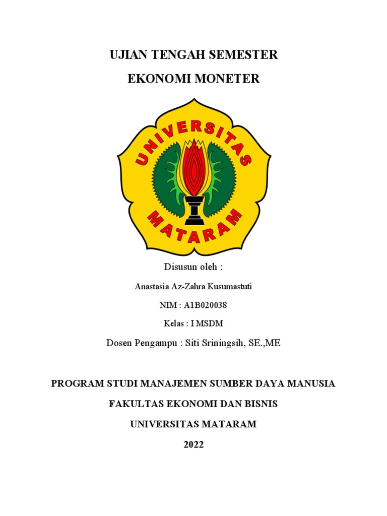 Uts Eko Moneter | PDF