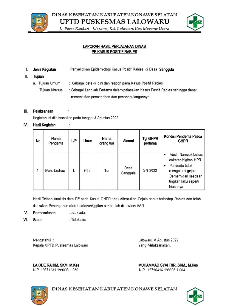LHP SURVEILENS DBD DAN RABIES 2022.ok | PDF