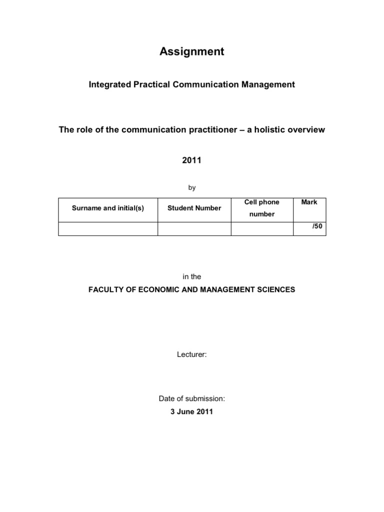 The Role of The Communication Practitioner | PDF | Strategic Management ...