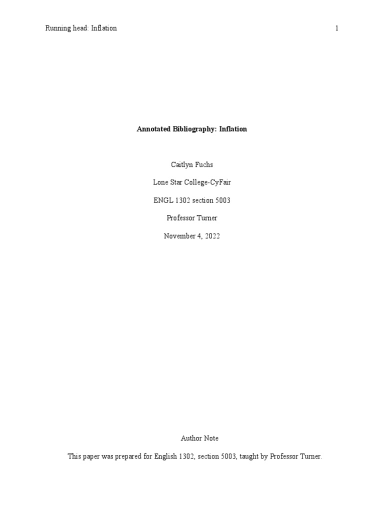 Annotated Bib 2 | PDF | Inflation | Discrimination & Race Relations