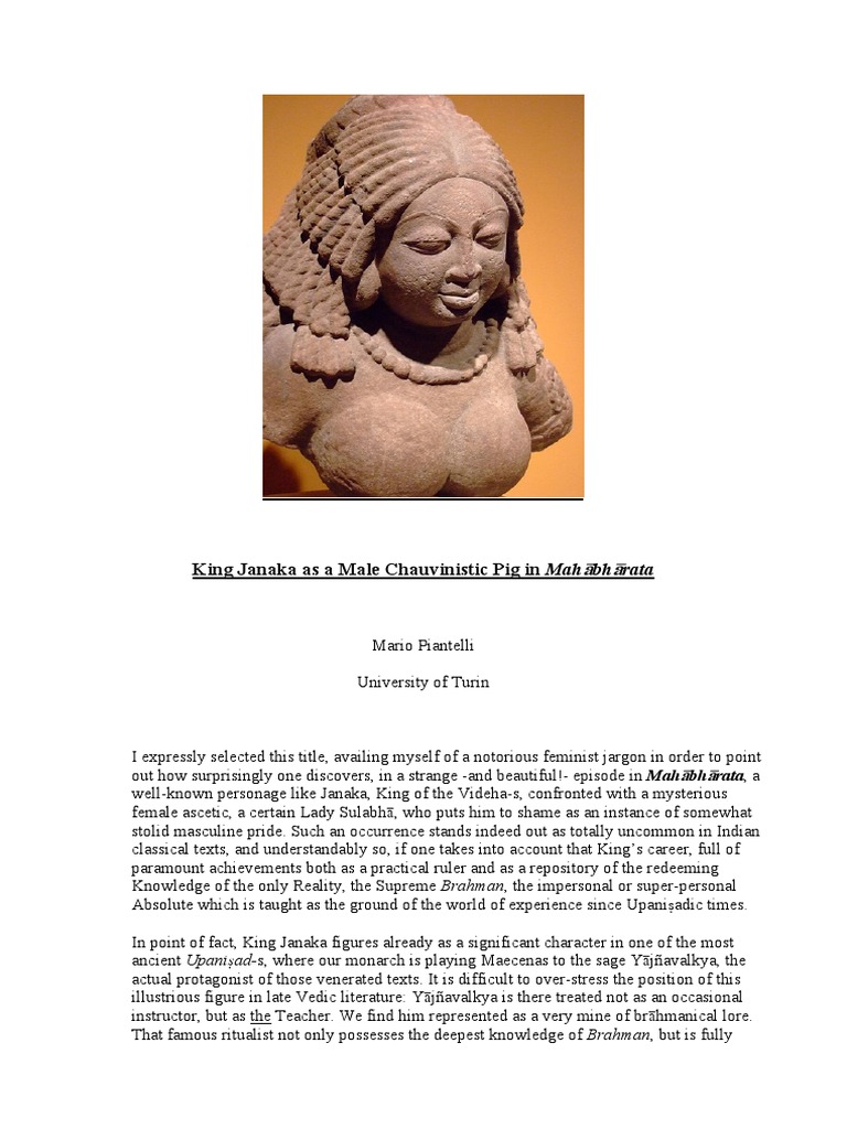 King Janaka As A Male Chauvinistic Pig in Mahâbhârata | PDF | Ātman ...