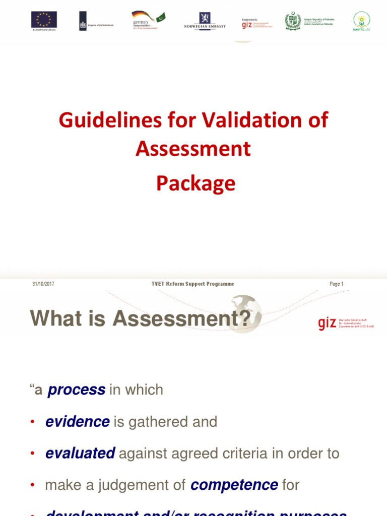 Assessment Package Validation | PDF | Specification (Technical Standard) | Educational Technology