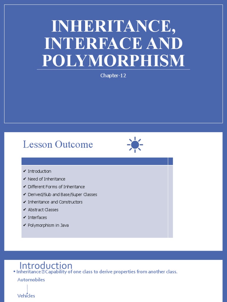 Inheritance, Interface and Polymorphism | PDF | Inheritance (Object ... Inheritance, Interface and Polymorphism | PDF | Inheritance (Object ...