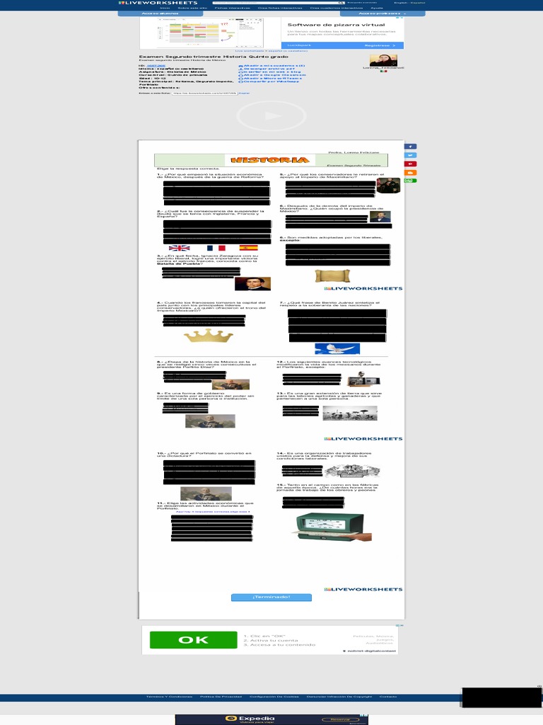Ejercicio de Examen Segundo Trimestre Historia Quinto Grado 2 | PDF | Informática | Desarrollo ...