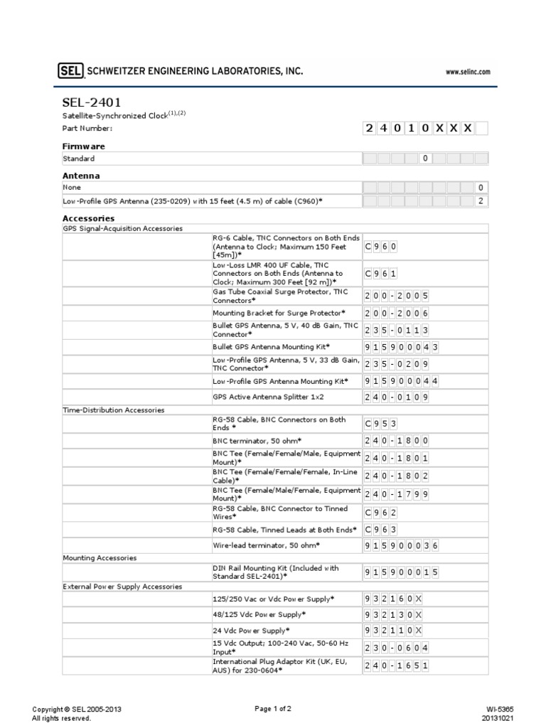 Sel 2401 | PDF | Information And Communications Technology | Electronics