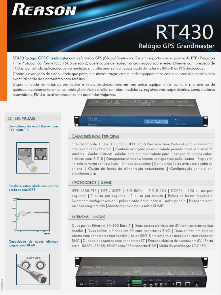 Datasheet RT430 PT v03 | PDF