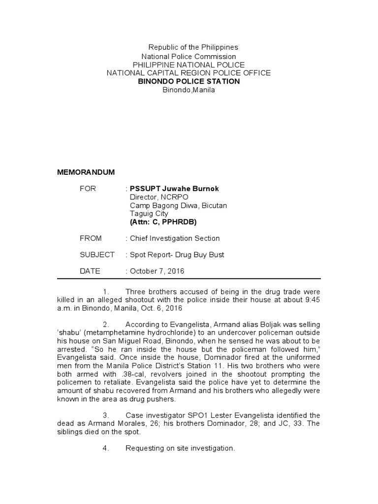 Spot Report Act | PDF