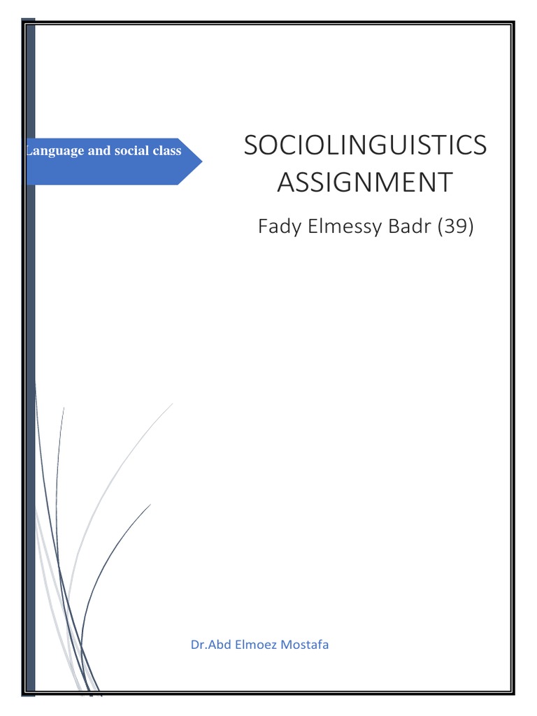Language Variation and Social Class | PDF | Sociolinguistics | Linguistics