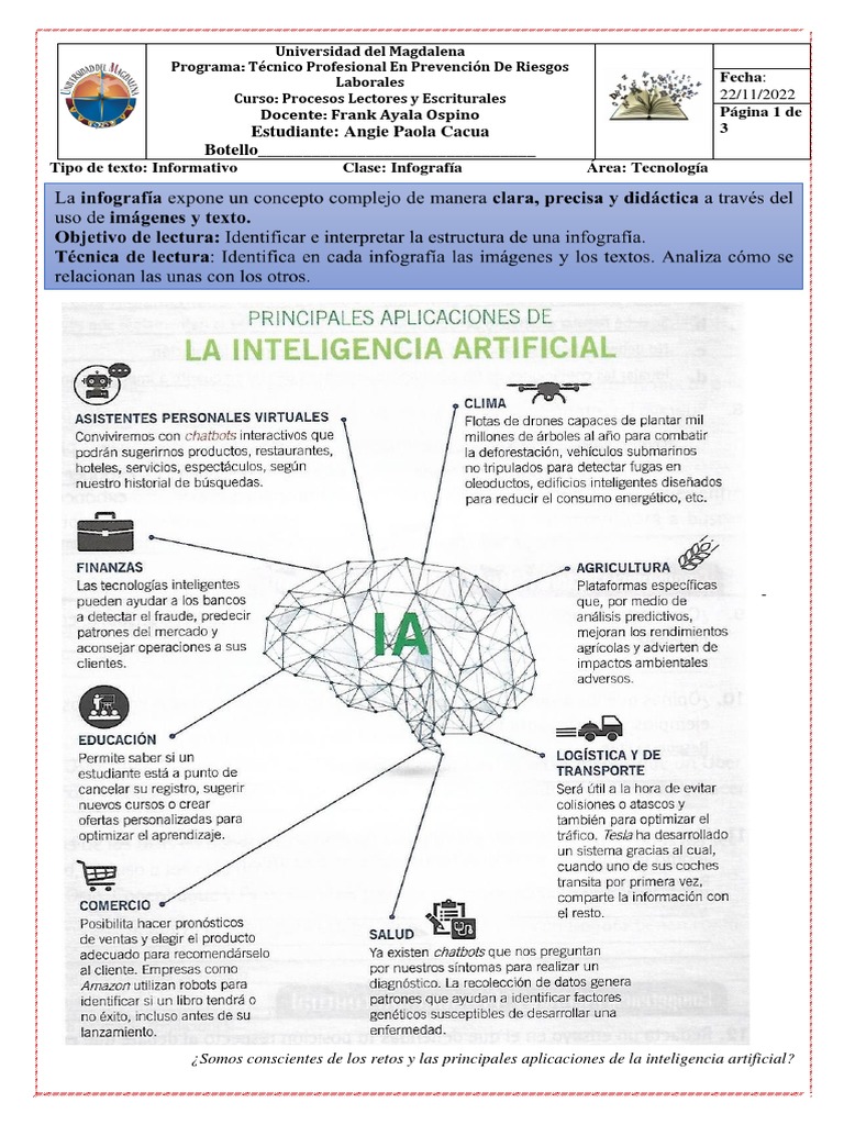 Infografía Inteligencia Artificial 1 | Descargar gratis PDF ...