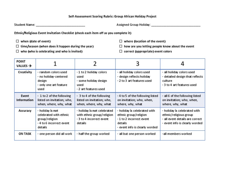 Rubric | PDF | Cognition | Psychology Rubric | PDF | Cognition | Psychology
