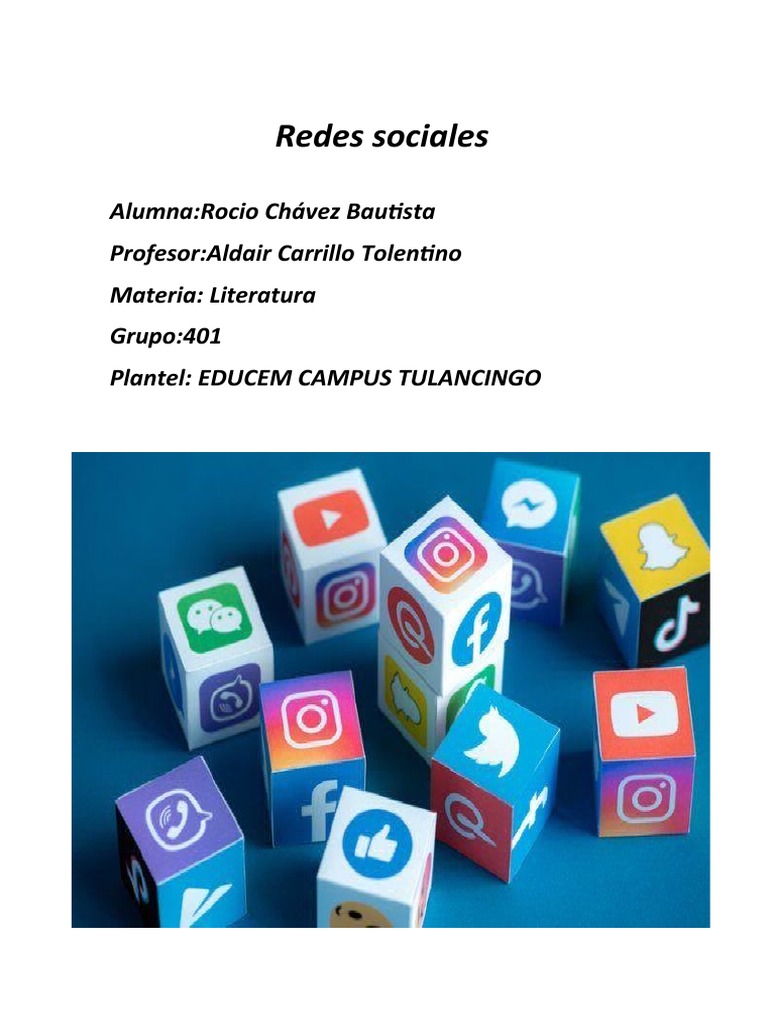 Ensayo de Las Redes Sociales | PDF | Red social | Servicio de redes sociales