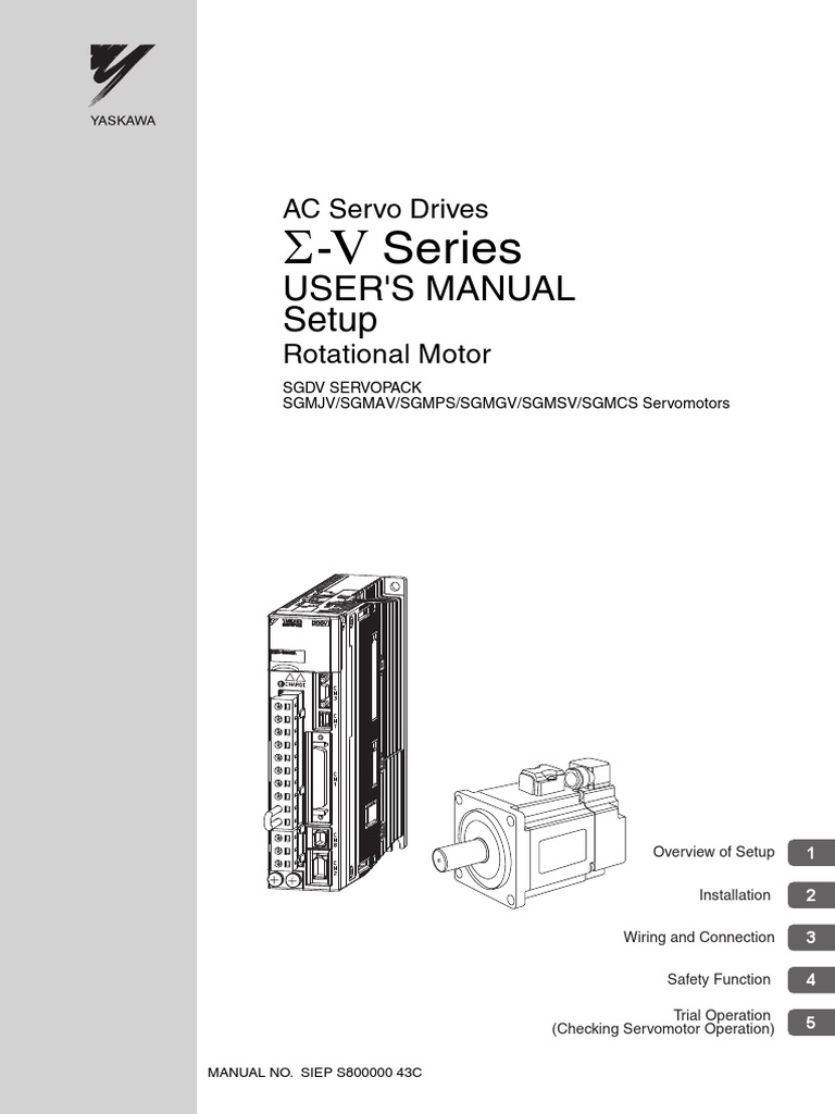 Sigma-5 Series YASKAWA Manual | PDF | Power Supply | Safety