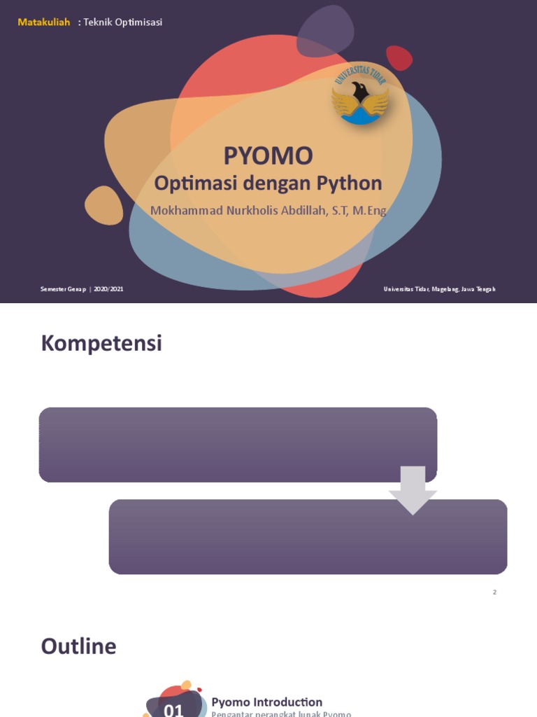 Pyomo: Optimasi dengan Python | PDF