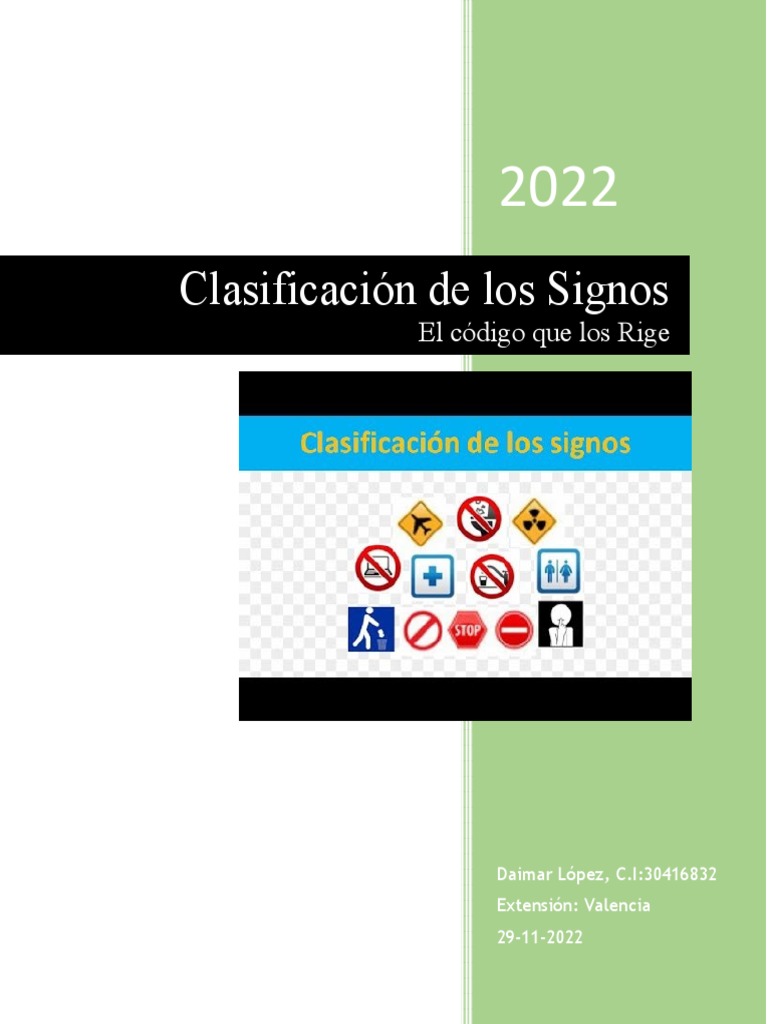 Clasificacion de Los Signos | PDF | Los símbolos | Ciencia cognitiva