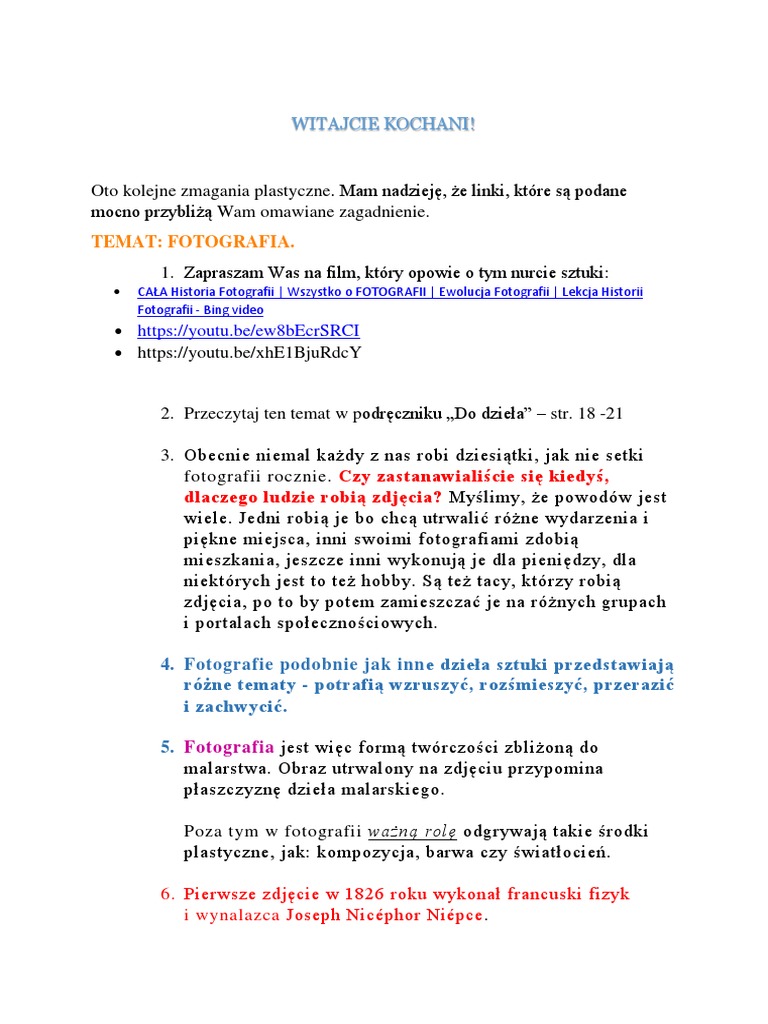 Fotografia - KL 7 2022 | PDF