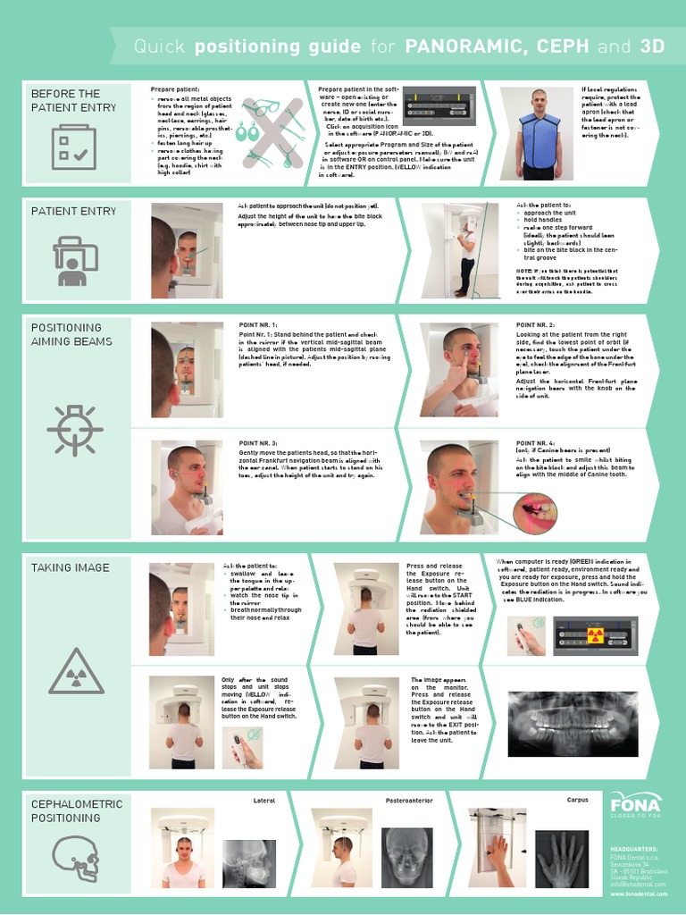 Quick Positioning Guide For PANORAMIC CEPH and 201604293D | PDF