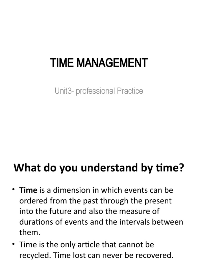 Mastering Time Management Skills | PDF | Time Management | Professional Skills