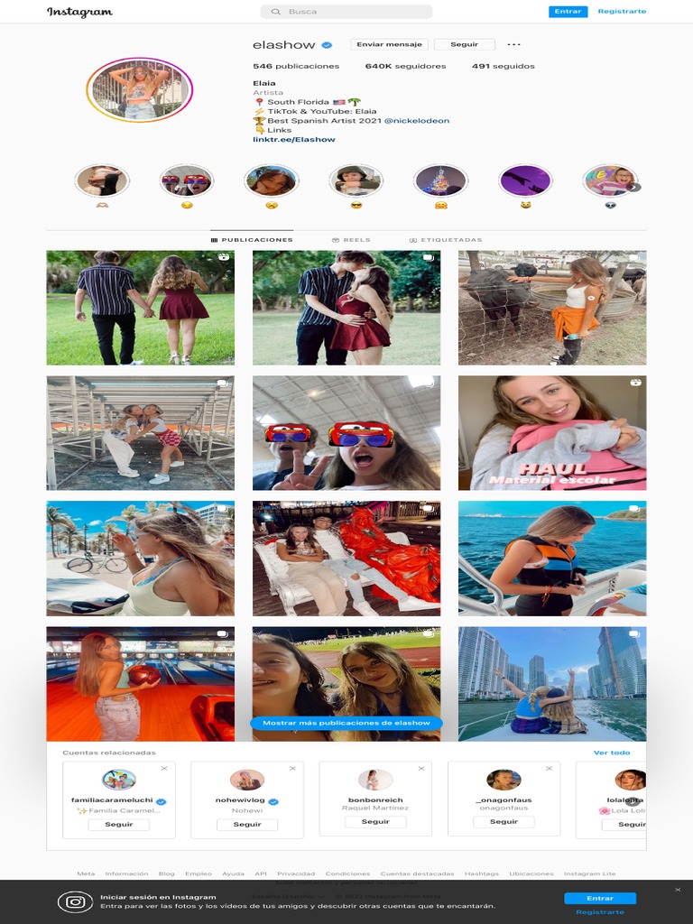 Elaia (@elashow) - Fotos y Vídeos de Instagram | PDF | web 2.0 | Medios ...