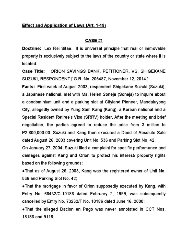 Effect and Application of Laws Art 1-18 | PDF | Annulment | Private Law