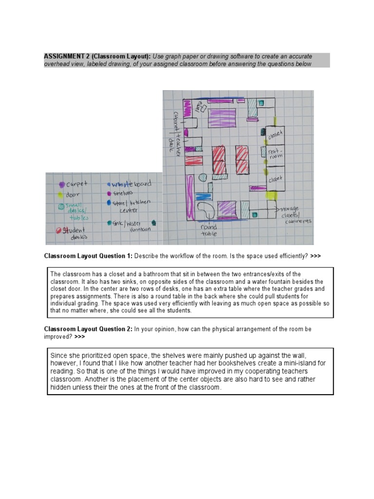 Classroom Layout Design and Evaluation | PDF