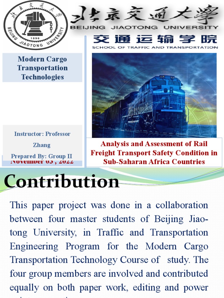 1.final MC Assignment Group II | PDF | Rail Transport | Rail Freight Transport