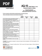 Aq - 10 - Inventário de Rastreio - Infancia | PDF | Psicologia | Lazer