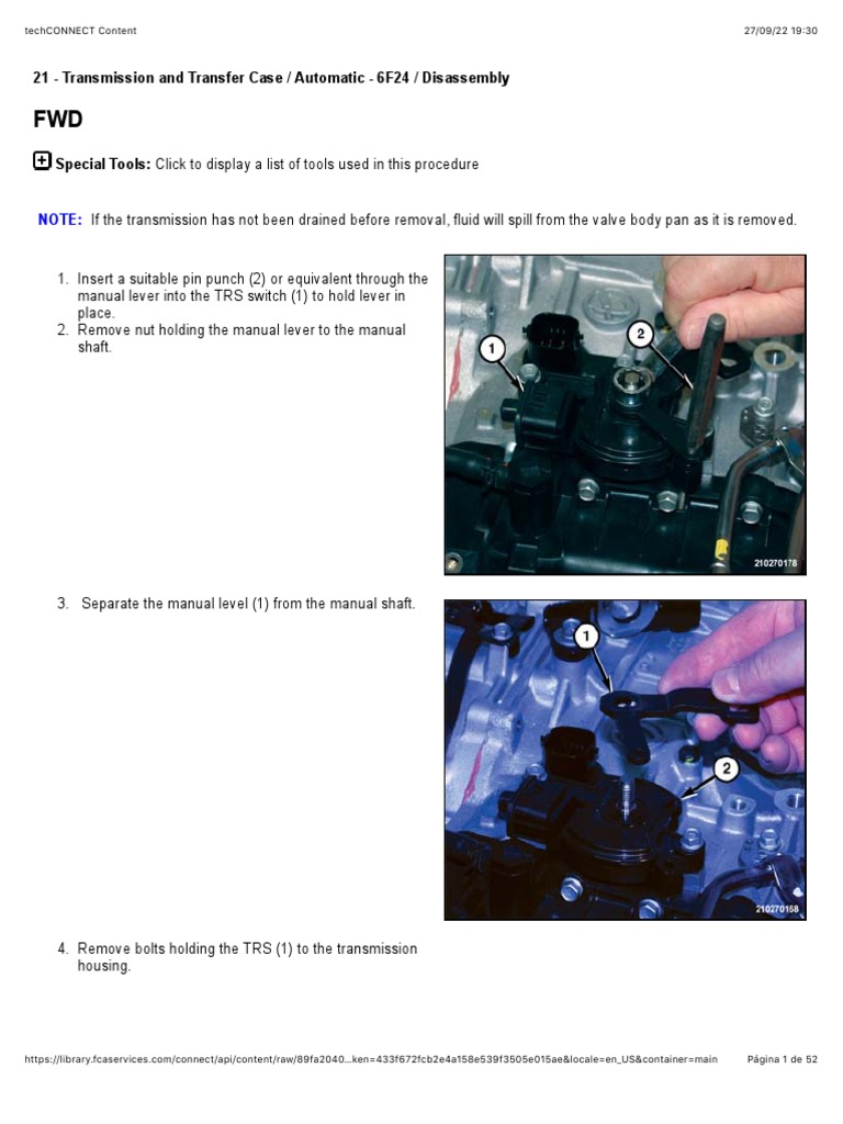 6F24 Transmision Patriot | PDF | Clutch | Gear