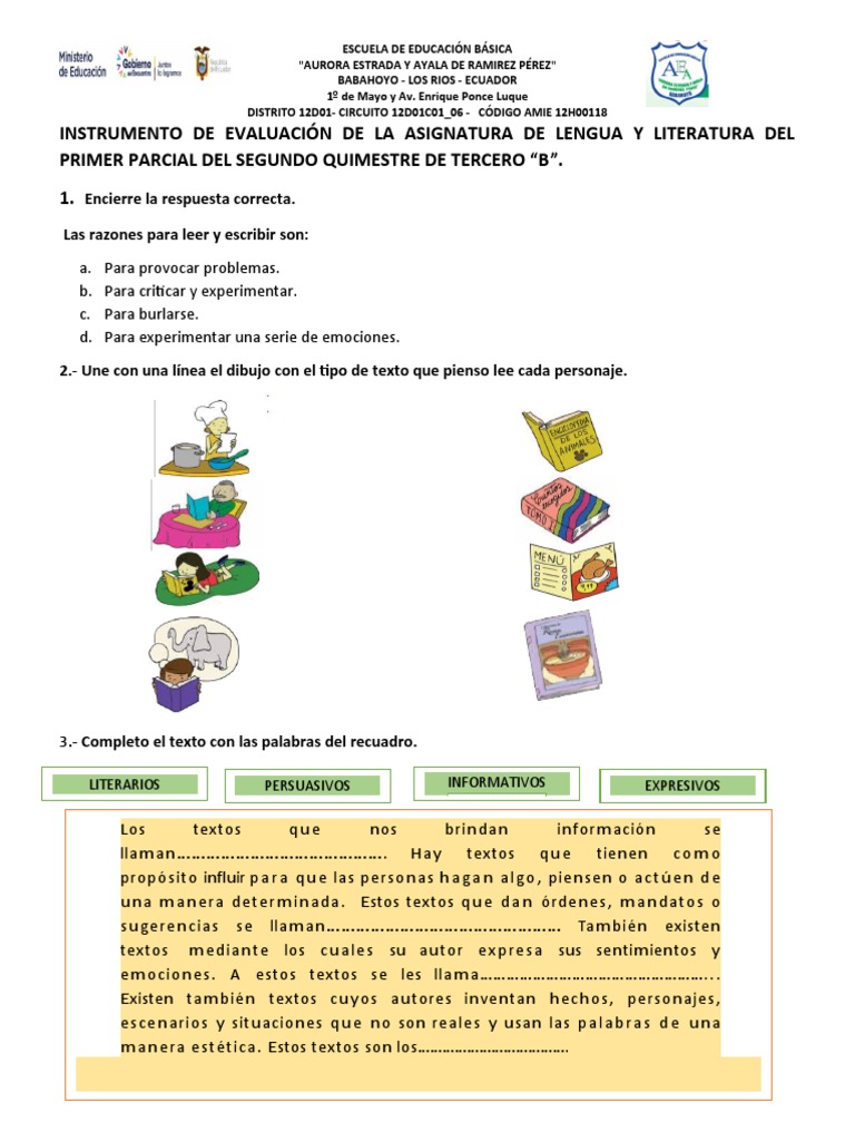 Preguntas de Lengua | PDF