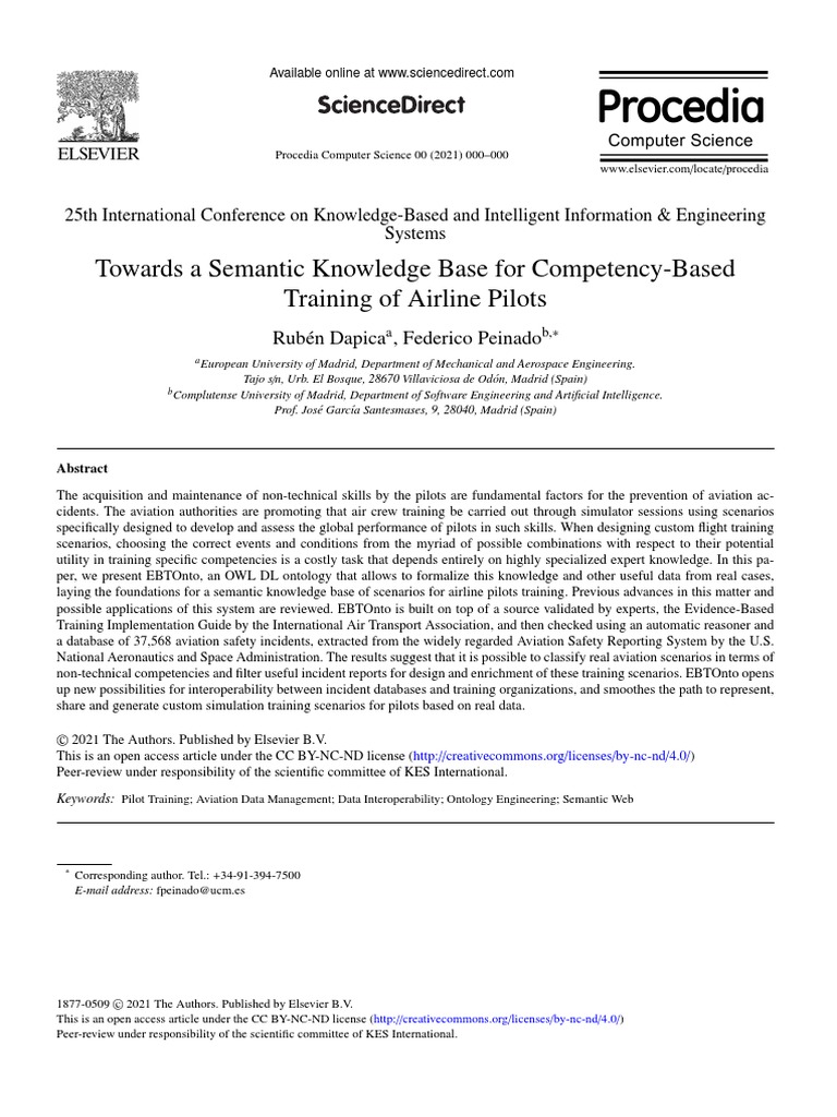 Towards A Semantic Knowledge Base For Competency-Based Training of ... Towards A Semantic Knowledge Base For Competency-Based Training of ...