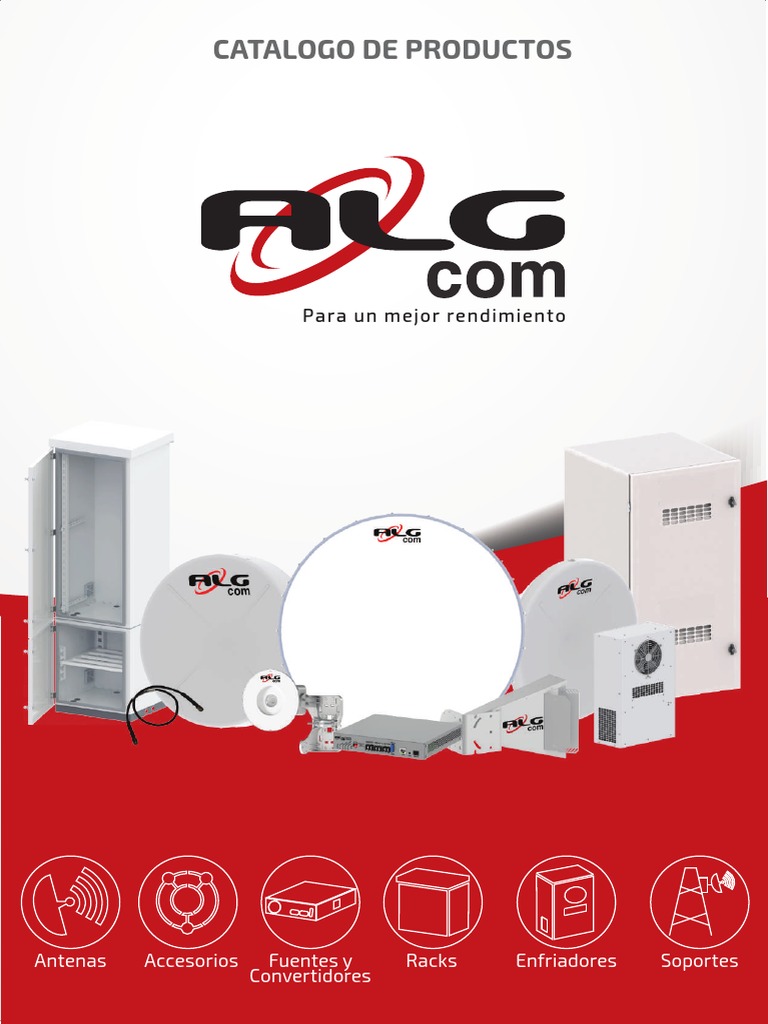 Catalogo ALGcom Esp-8 | PDF | Antena (Radio) | Radiación