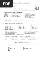 Apostila To Be Verb e Simple Present | PDF | Rules | Grammar